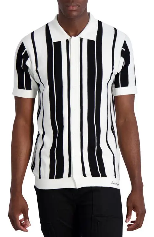Karl Lagerfeld Paris Vertical Stripe Button-up Shirt
