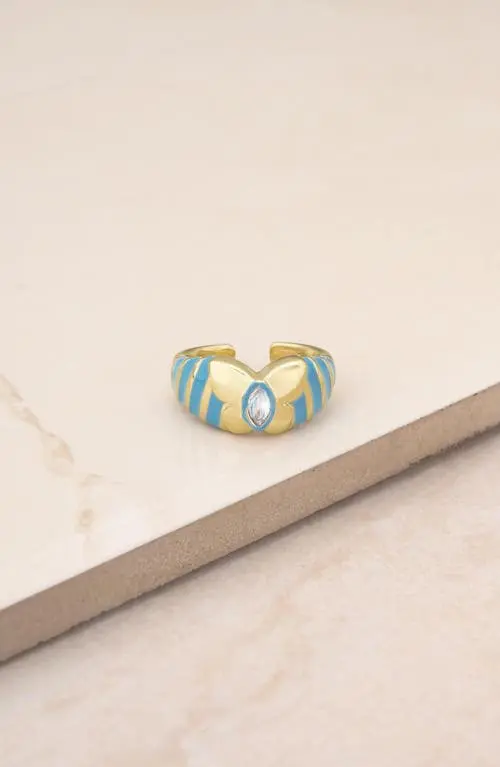 Ettika Butterfly Enamel Fashion Ring