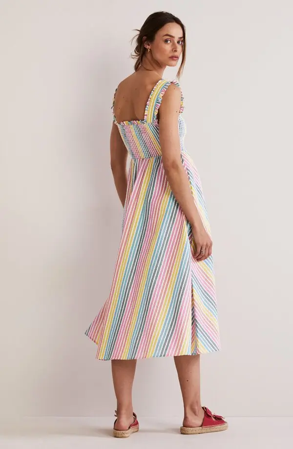 Boden Stripe Cotton Seersucker Sundress In Rainbow Seersucker - 35% Off |  Editorialist