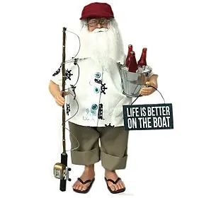 SANTA'S WORKSHOP Inc.15' Life Is Better On The Boat Santa - One-color