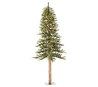 VICKERMAN 6' Natural Alpine Artificial Christma Tree, Clear - One-color