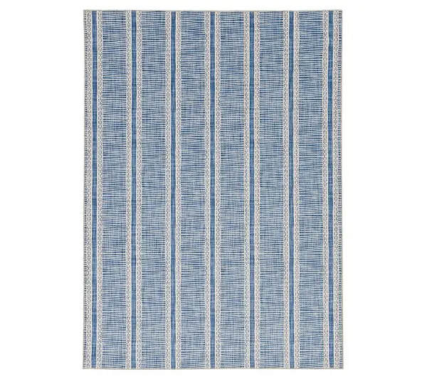 LINON Home Luna 3'x5' Washable Non-slip Striped Decorative Rug - One-color