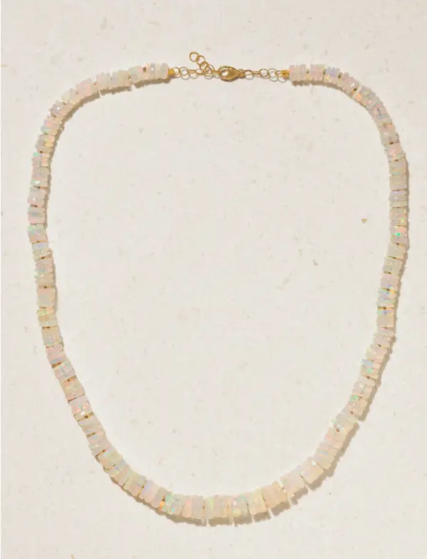 Jia Jia Opal Beaded Necklace - Yellow