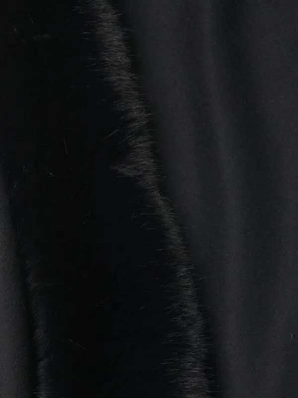 Sofia Cashmere Faux Fur & Cashmere Diamond Wrap