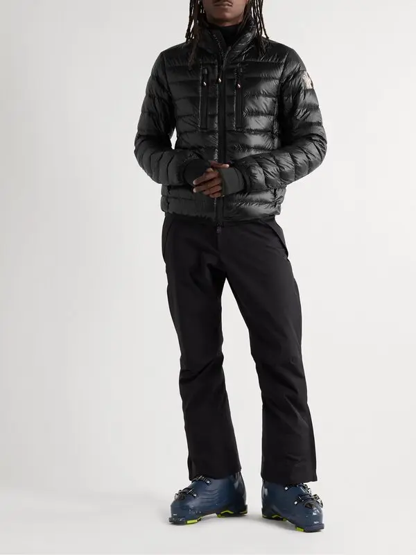 Moncler Hers Slim-fit Quilted Shell Down Jacket - Black