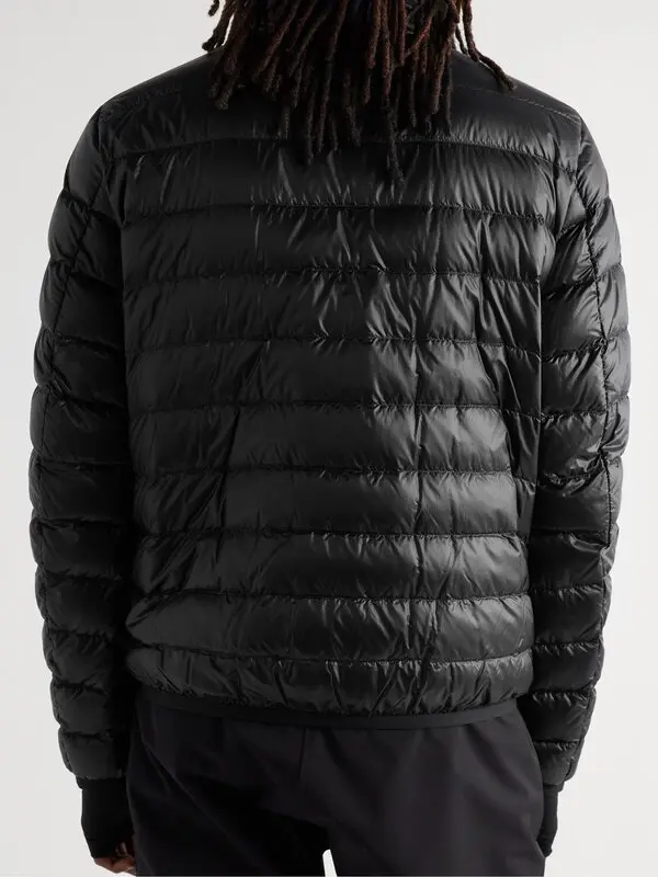 Moncler Hers Slim-fit Quilted Shell Down Jacket - Black