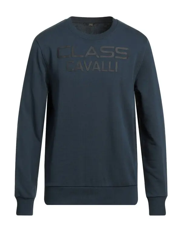 Roberto Cavalli Cotton Sweatshirt - Dark Blue