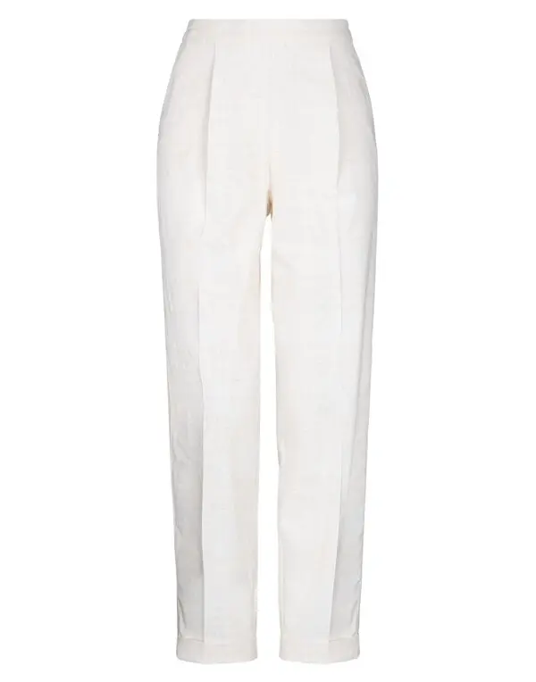 MANILA GRACE Straight-leg Pants - Ivory