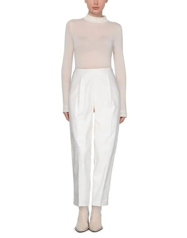 MANILA GRACE Straight-leg Pants - Ivory