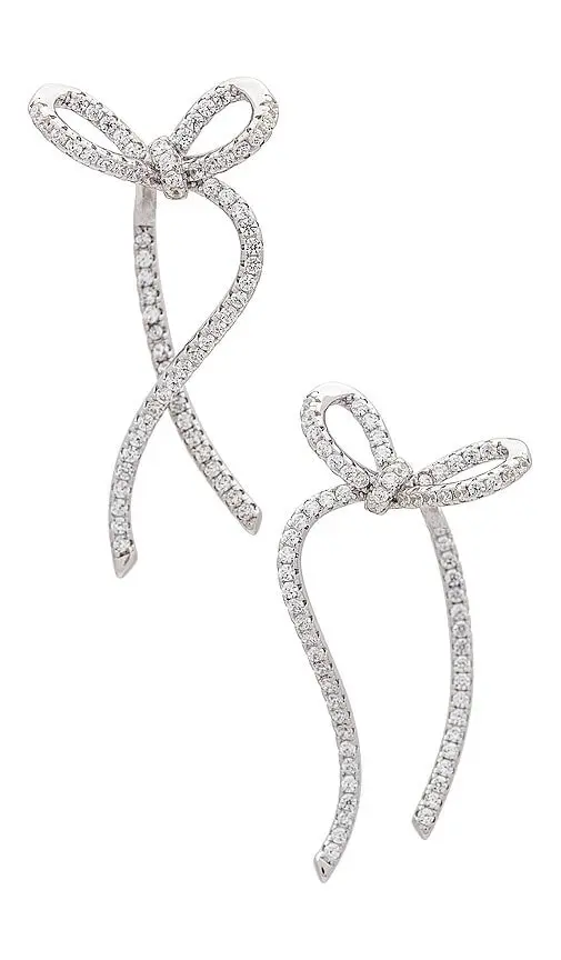 Shashi Caroline Earrings - Silver