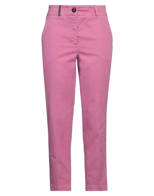 Peserico Tapered Twill Pants - Magenta