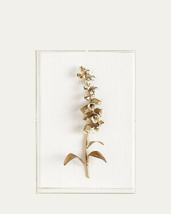TOMMY MITCHELL Original Gilded Foxglove Study On Linen