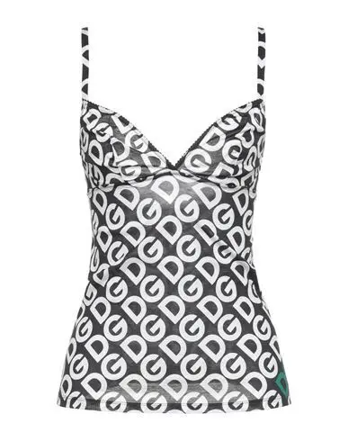 Dolce & Gabbana Cotton Jersey Tank Top With Logo Print