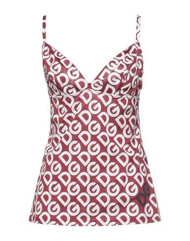 Dolce & Gabbana Cotton Jersey Tank Top With Logo Print - Red