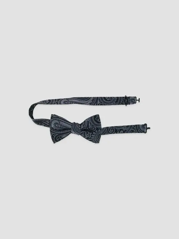 Trafalgar Sobee Collection Paisley Bow Tie - Black