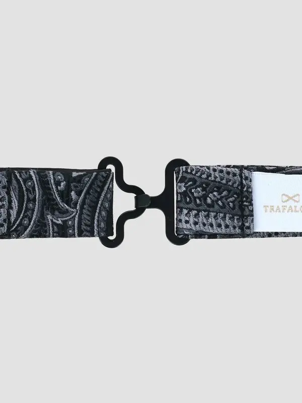 Trafalgar Sobee Collection Paisley Bow Tie - Black