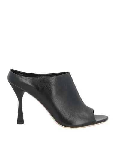 Agl Leather Spool Heel Sandals