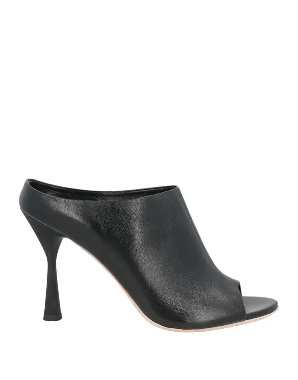 Agl Leather Spool Heel Sandals