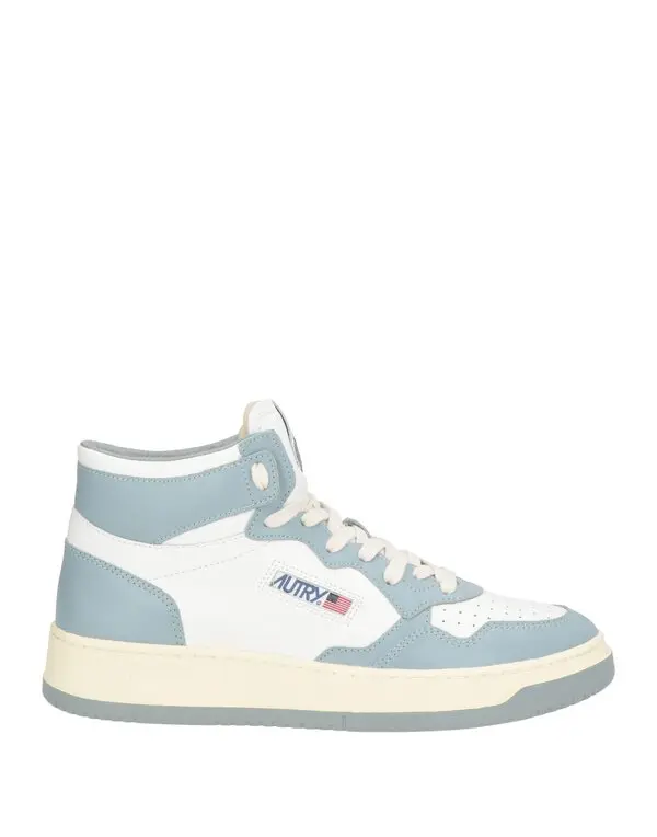 AUTRY Light Leather High-top Sneakers - Blue