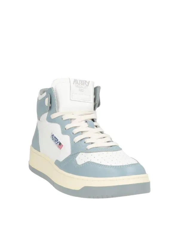 AUTRY Light Leather High-top Sneakers - Blue