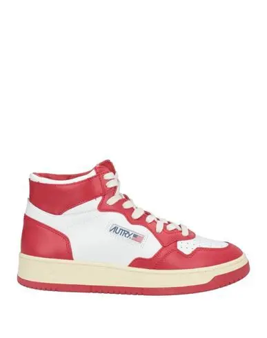 AUTRY High-top Leather Sneakers - Red