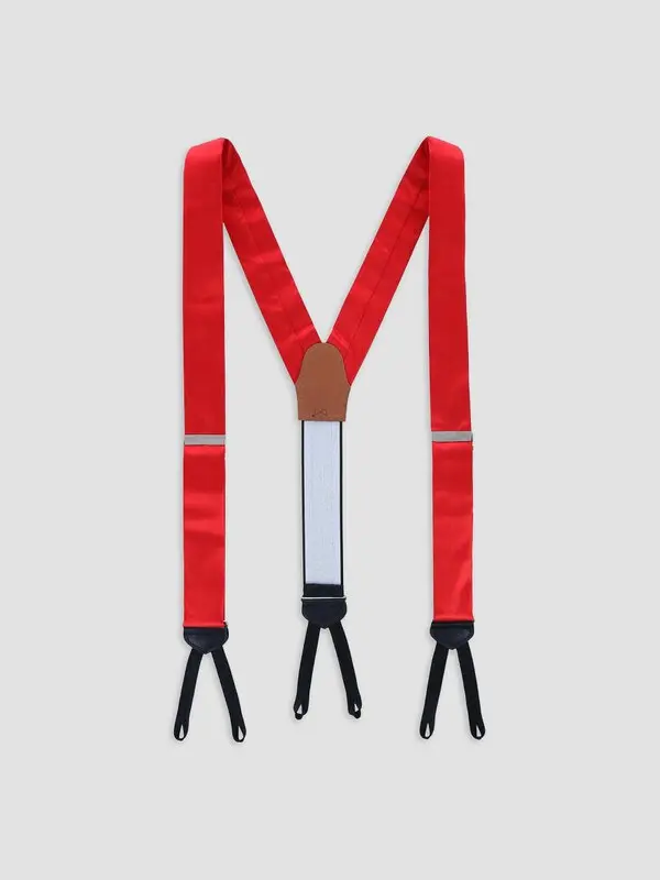 Trafalgar Sutton Formal Silk Brace - Red