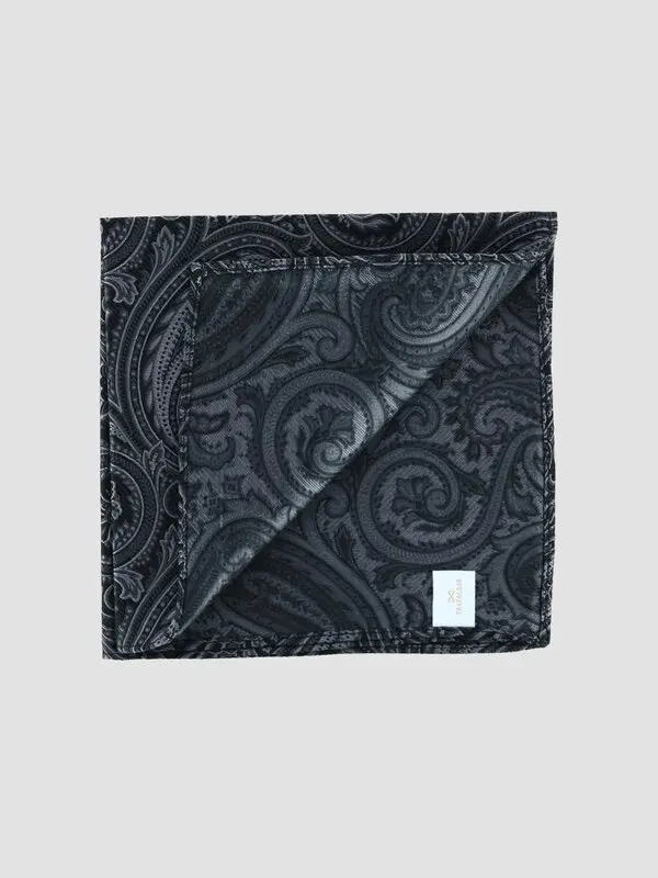 Trafalgar Sobee Collection Pocket Square - Black