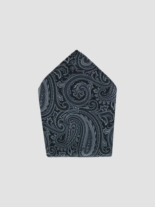 Trafalgar Sobee Collection Pocket Square - Black