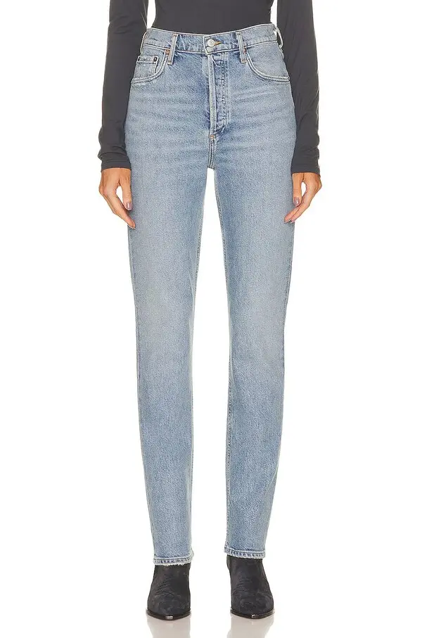 AGOLDE Freya High Rise Slim Jeans - Jargon