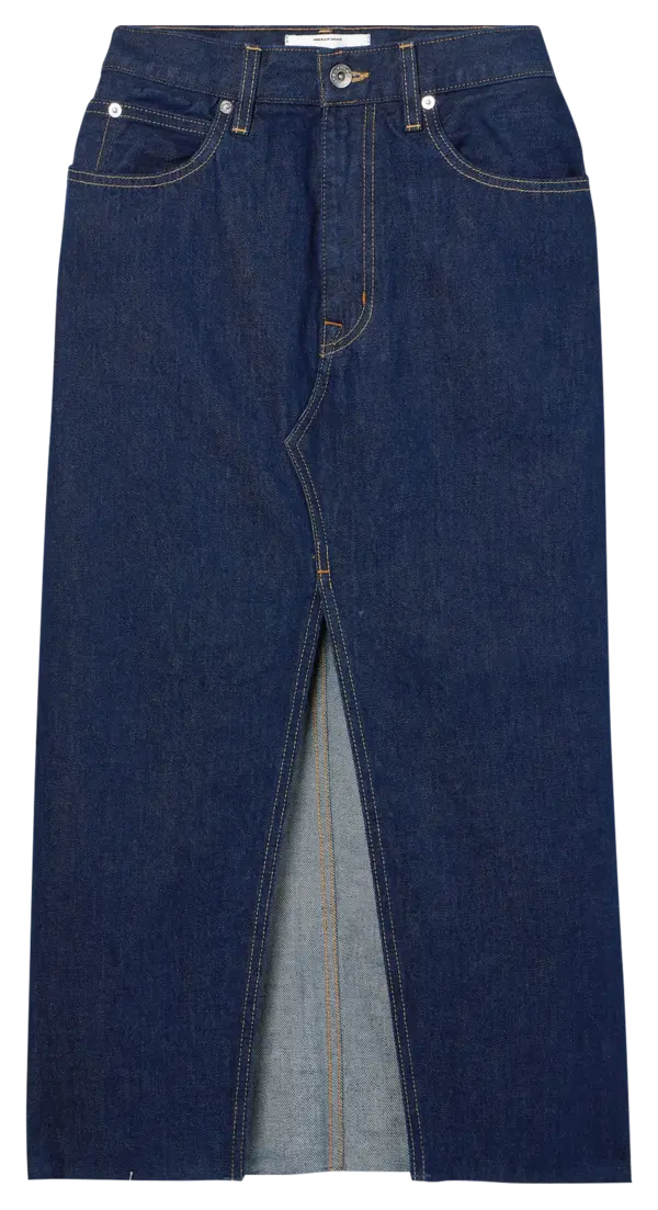 SLVRLAKE Net Sustain Organic Denim Midi Skirt