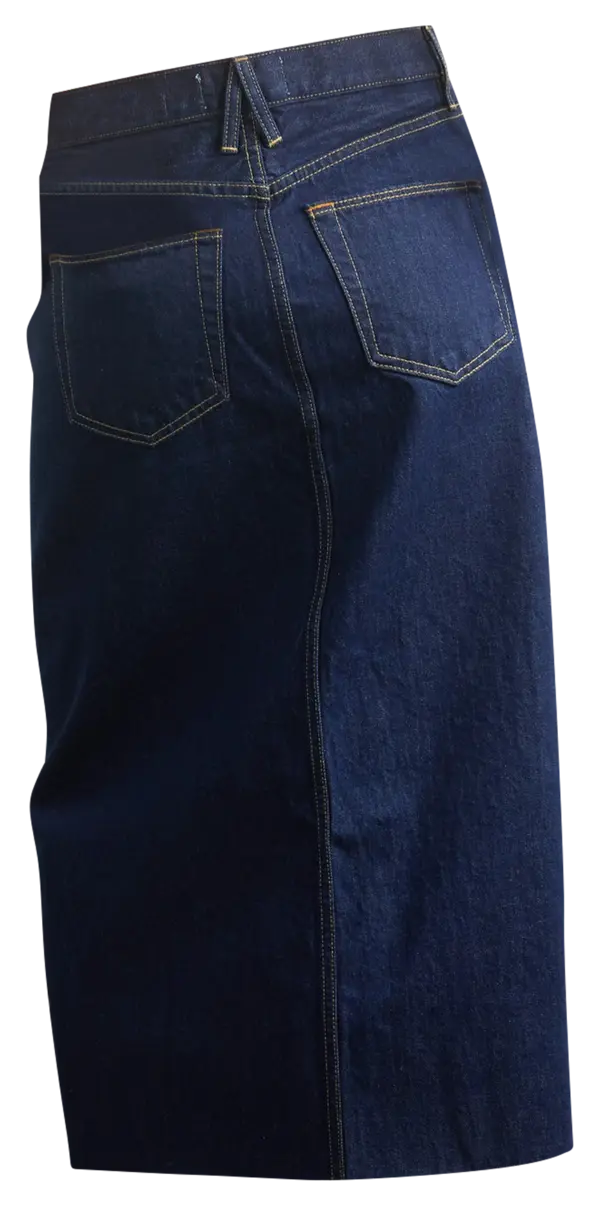 SLVRLAKE Net Sustain Organic Denim Midi Skirt