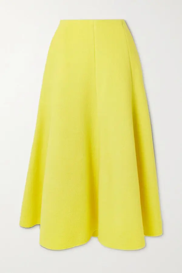 Gabriela Hearst Maureen Recycled-cashmere Midi Skirt