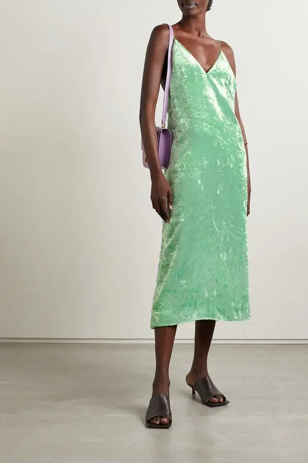 green emerald velvet dress Velvet Dress BLOODLE$$ Green Club Dress / S main image 0