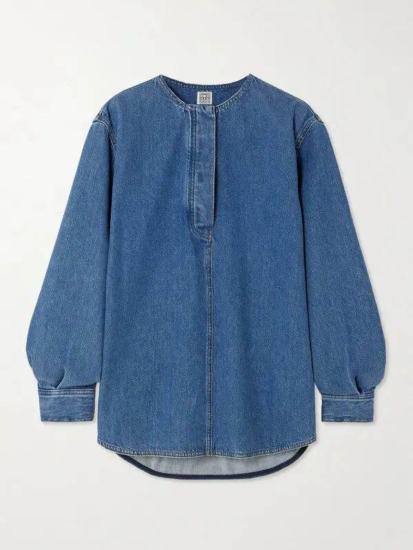 TOTEME Organic Denim Shirt - Blue