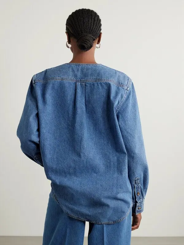 TOTEME Organic Denim Shirt - Blue