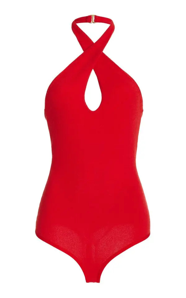 Michael Kors Cross Halter Bodysuit