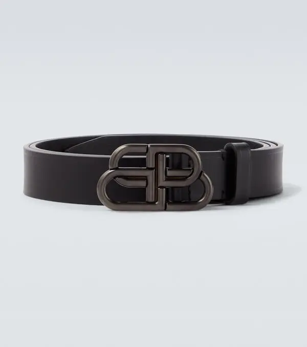Balenciaga Bb Monogram Belt - Black