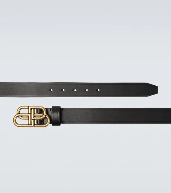 Balenciaga Bb Leather Belt