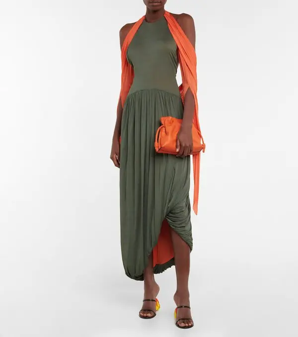 Loewe Draped Halterneck Midi Dress