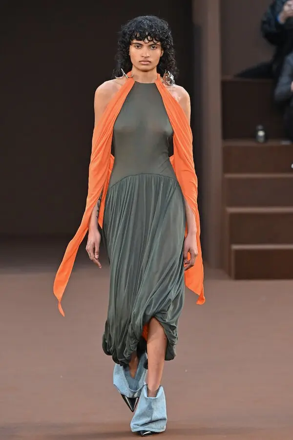 Loewe Draped Halterneck Midi Dress