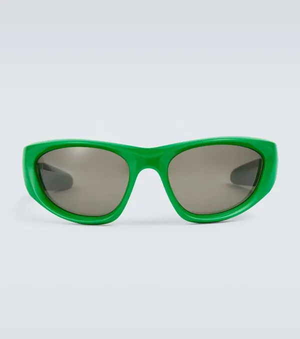 Bottega Veneta Wraparound Sunglasses - Green