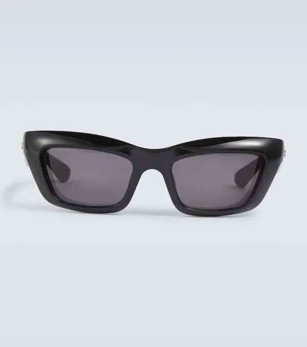 Bottega Veneta Mitre Square Sunglasses - Black