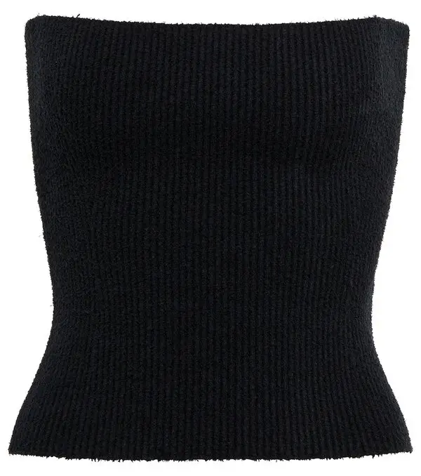 Wardrobe.NYC Strapless Ribbed Top