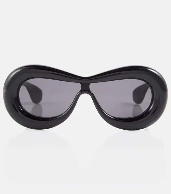 Loewe Inflated Oval Sunglasses - Black