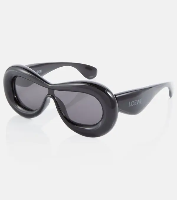 Loewe Inflated Oval Sunglasses - Black