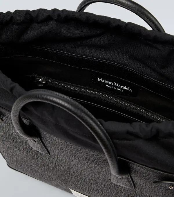 MAISON MARGIELA 5ac Document Holder Leather Tote Bag