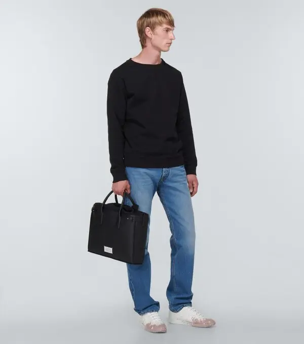 MAISON MARGIELA 5ac Document Holder Leather Tote Bag