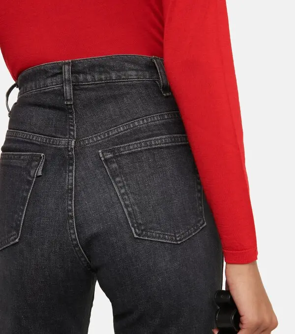3x1 Claudia Extreme High-rise Straight Jeans - Black