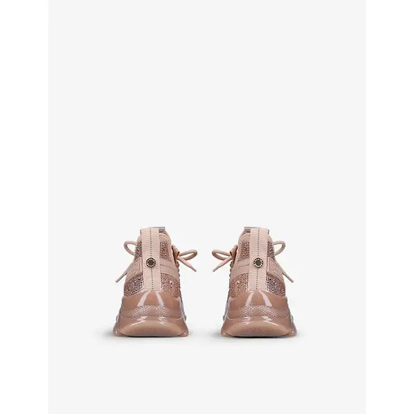 Steve Madden Maxima-r Crystal-embellished Woven Low-top Trainers
