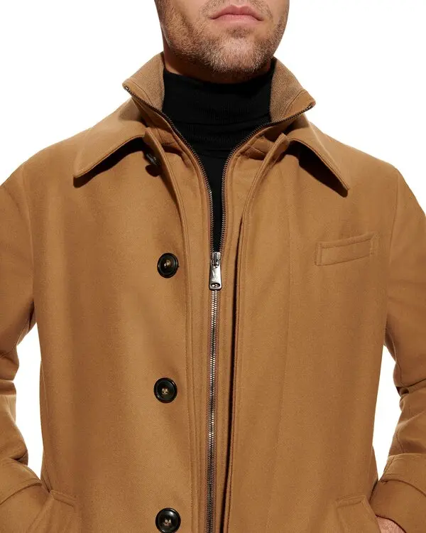 NORWEGIAN WOOL Weatherproof Euro Coat - Camel